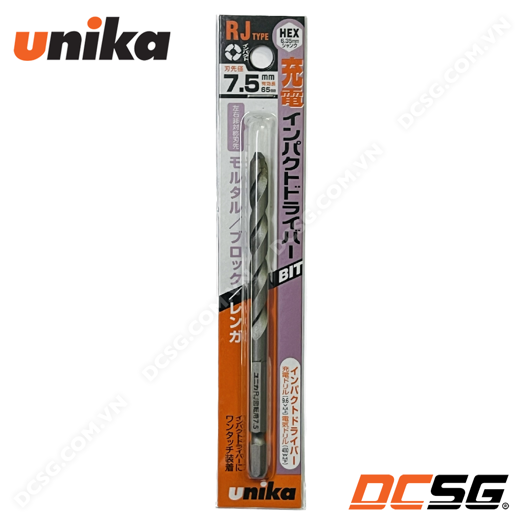Mũi khoan tường, gạch Unika Japan chân lục giác mã RJ Chính hãng