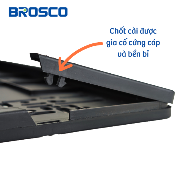 Bộ khung bảo vệ biển số ô tô loại dài bằng nhựa PP (nhiều logo) Brosco ...