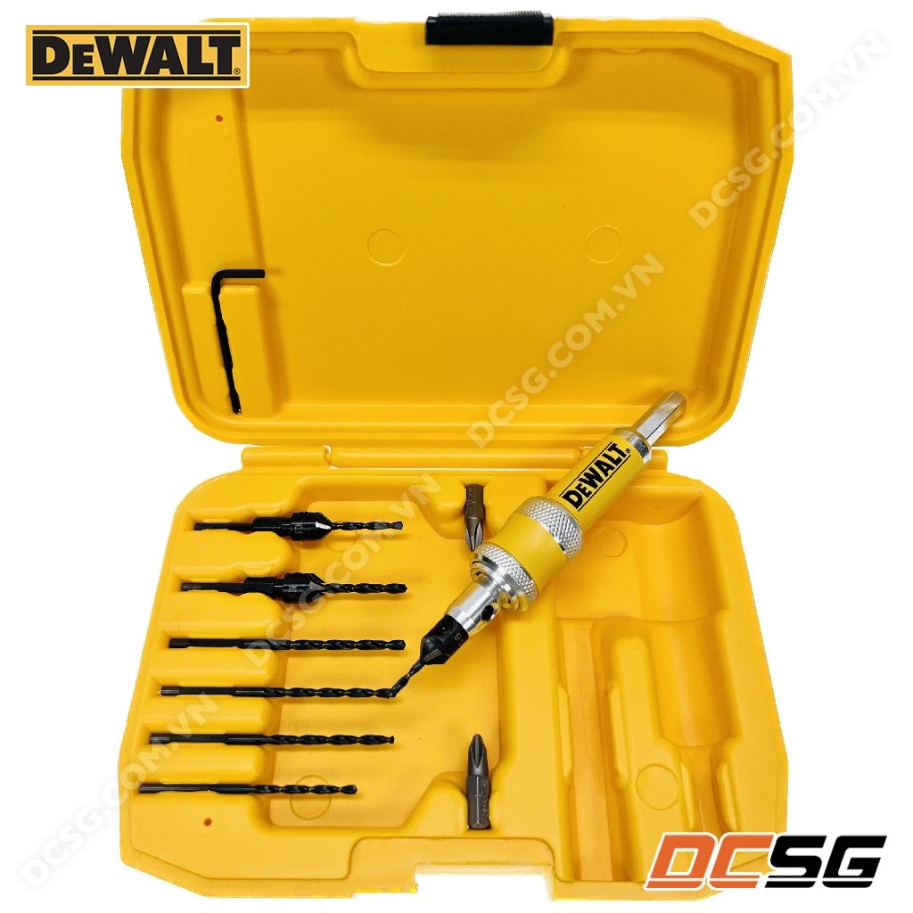 Bộ phụ kiện mũi khoan mồi âm vít và vặn vít DEWALT DW2735P Chính hãng
