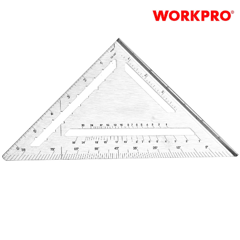 Thước đo góc vuông hình tam giác 180mm Workpro WP264007