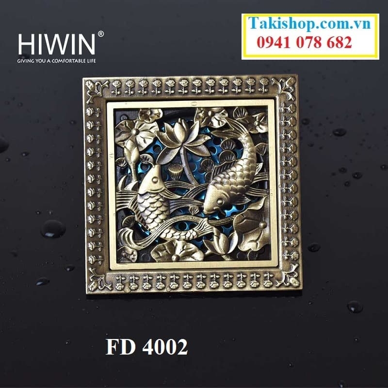 HIWIN FD-4002 THOÁT SÀN CHỐNG MÙI HÔI ĐỒNG GIẢ CỔ HÌNH ĐÀN CÁ