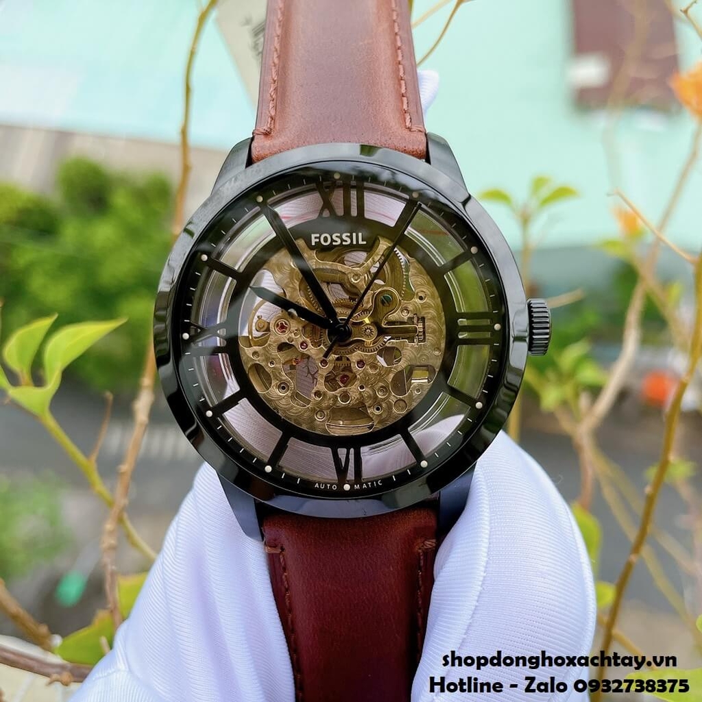 Đồng Hồ Nam Fossil ME3098 Cơ Tự Động Dây Da Nâu 44mm Shop Đồng Hồ Xách Tay