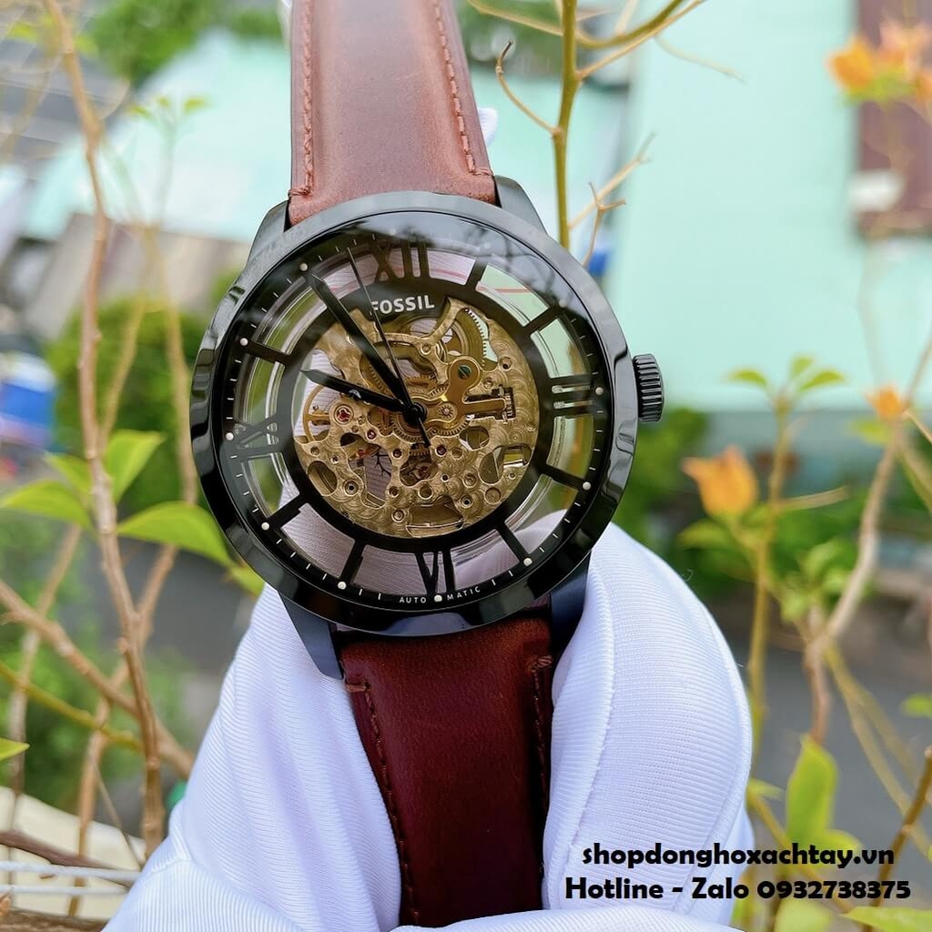 Đồng Hồ Nam Fossil ME3098 Cơ Tự Động Dây Da Nâu 44mm Shop Đồng Hồ Xách Tay