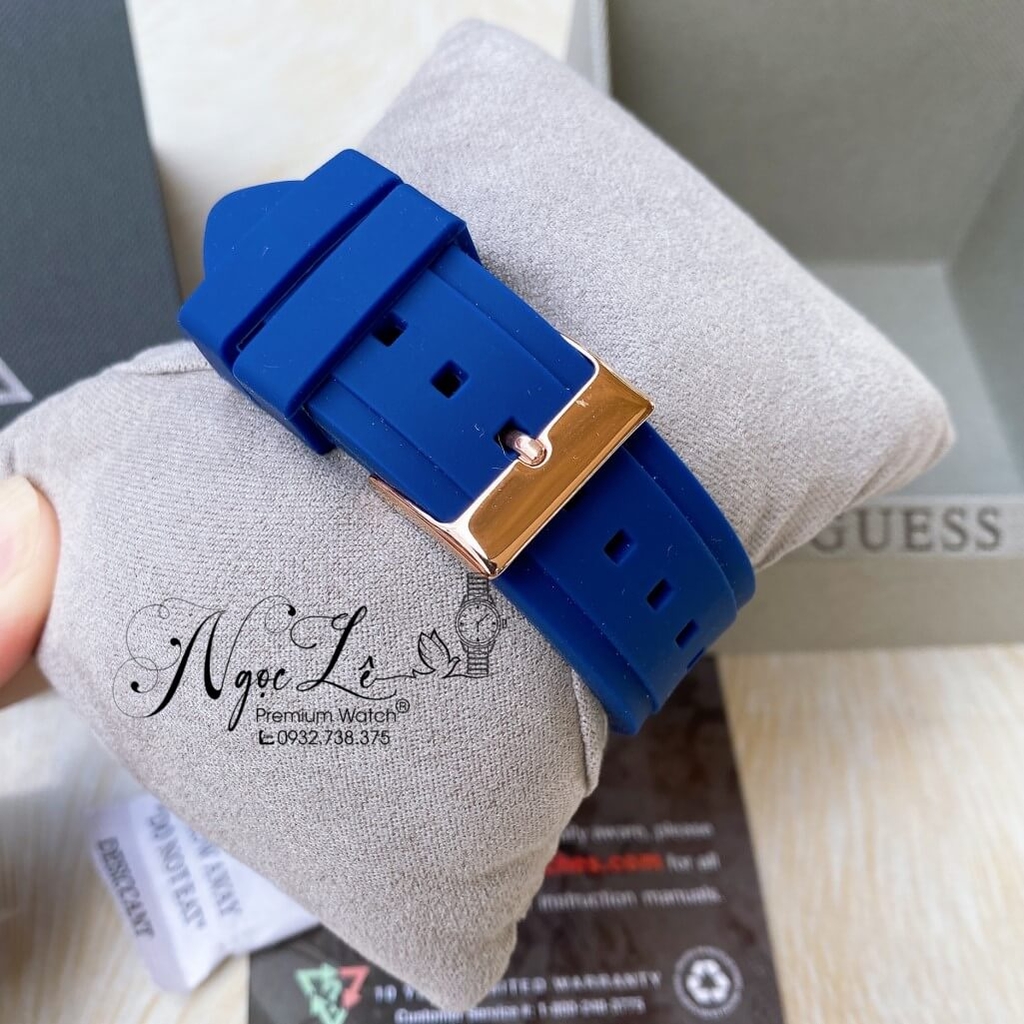 Đồng Hồ Guess W1094L2 Nữ Dây Silicon Màu Xanh Size 39mm Shop Đồng Hồ ...