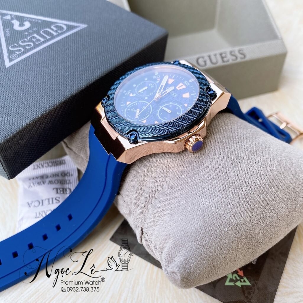Đồng Hồ Guess W1094L2 Nữ Dây Silicon Màu Xanh Size 39mm Shop Đồng Hồ ...