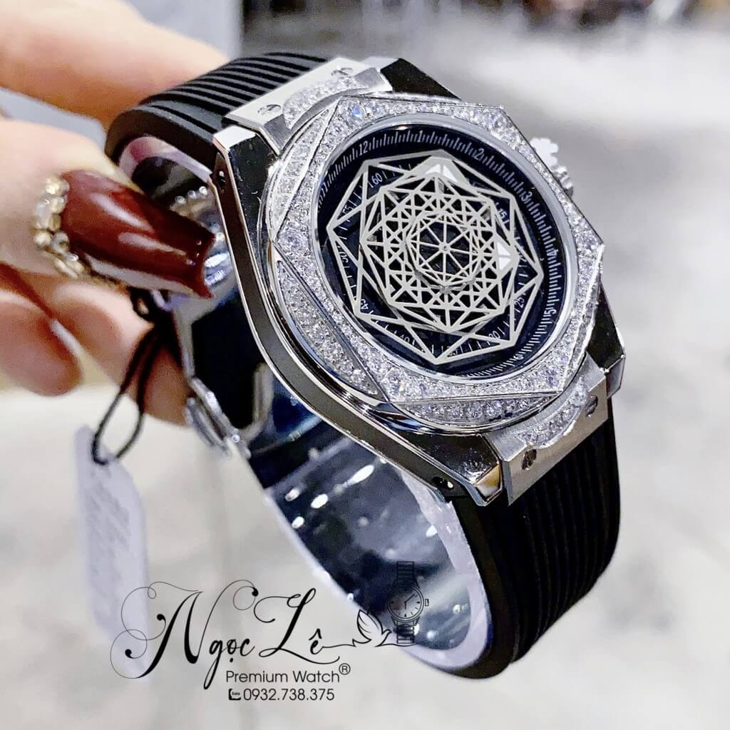 Đồng Hồ Cặp Hanboro Chính Hãng Silicon Đen Nam 42mm Nữ 36mm Shop Đồng ...