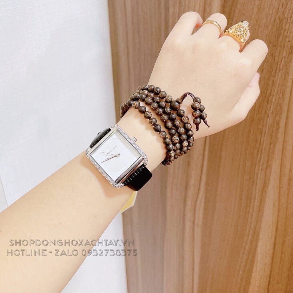 Đồng Hồ Michael Kors MK2583 Nữ Dây Da Đen Chính Hãng Shop Đồng Hồ Xách Tay