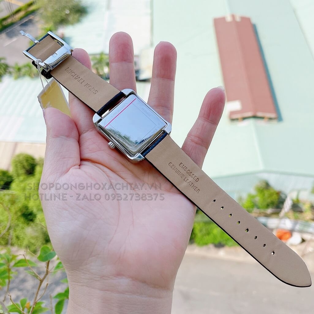Đồng Hồ Michael Kors MK2583 Nữ Dây Da Đen Chính Hãng Shop Đồng Hồ Xách Tay