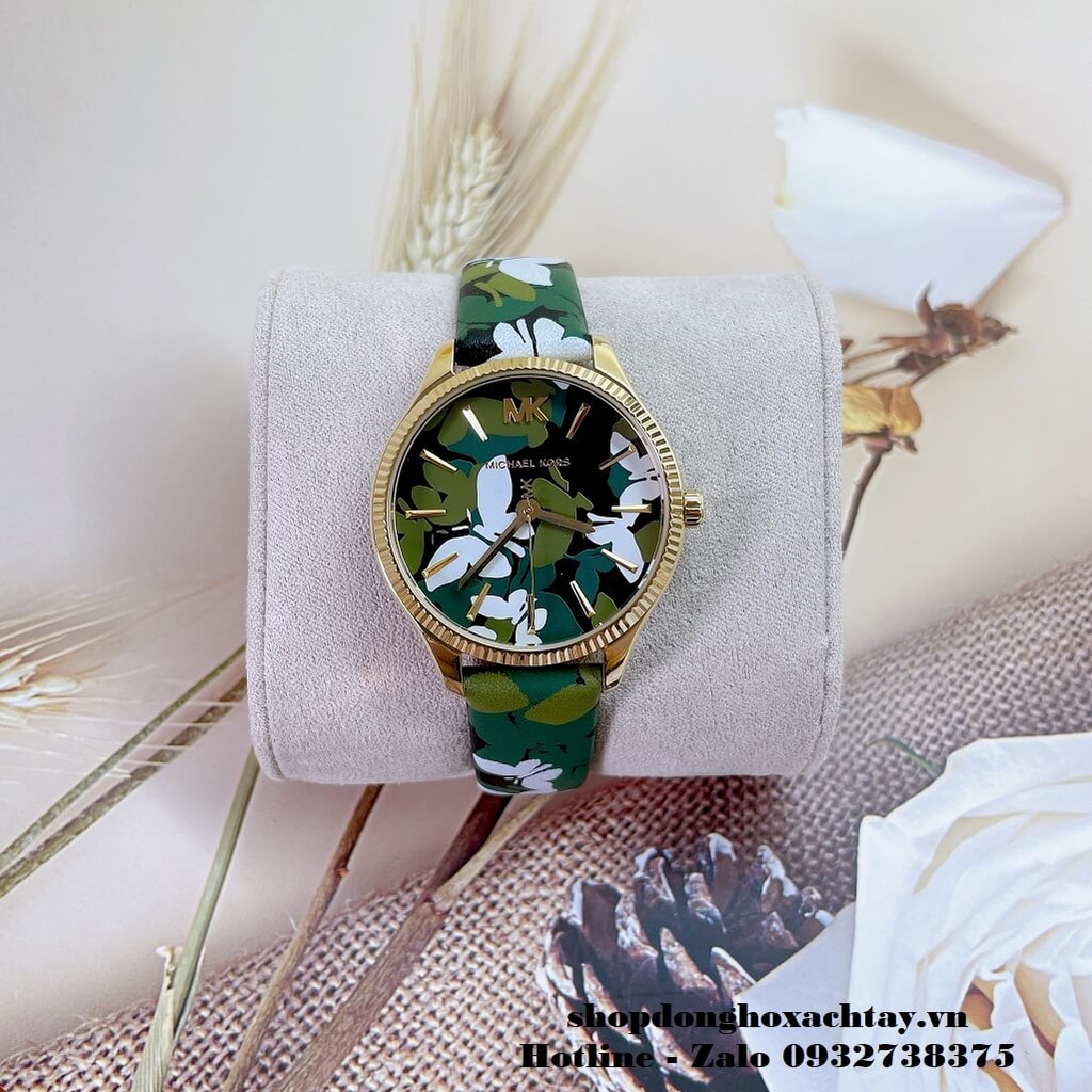 Đồng Hồ Nữ Michael Kors MK2811 Dây Da Xanh Chính Hãng Shop Đồng Hồ Xách Tay