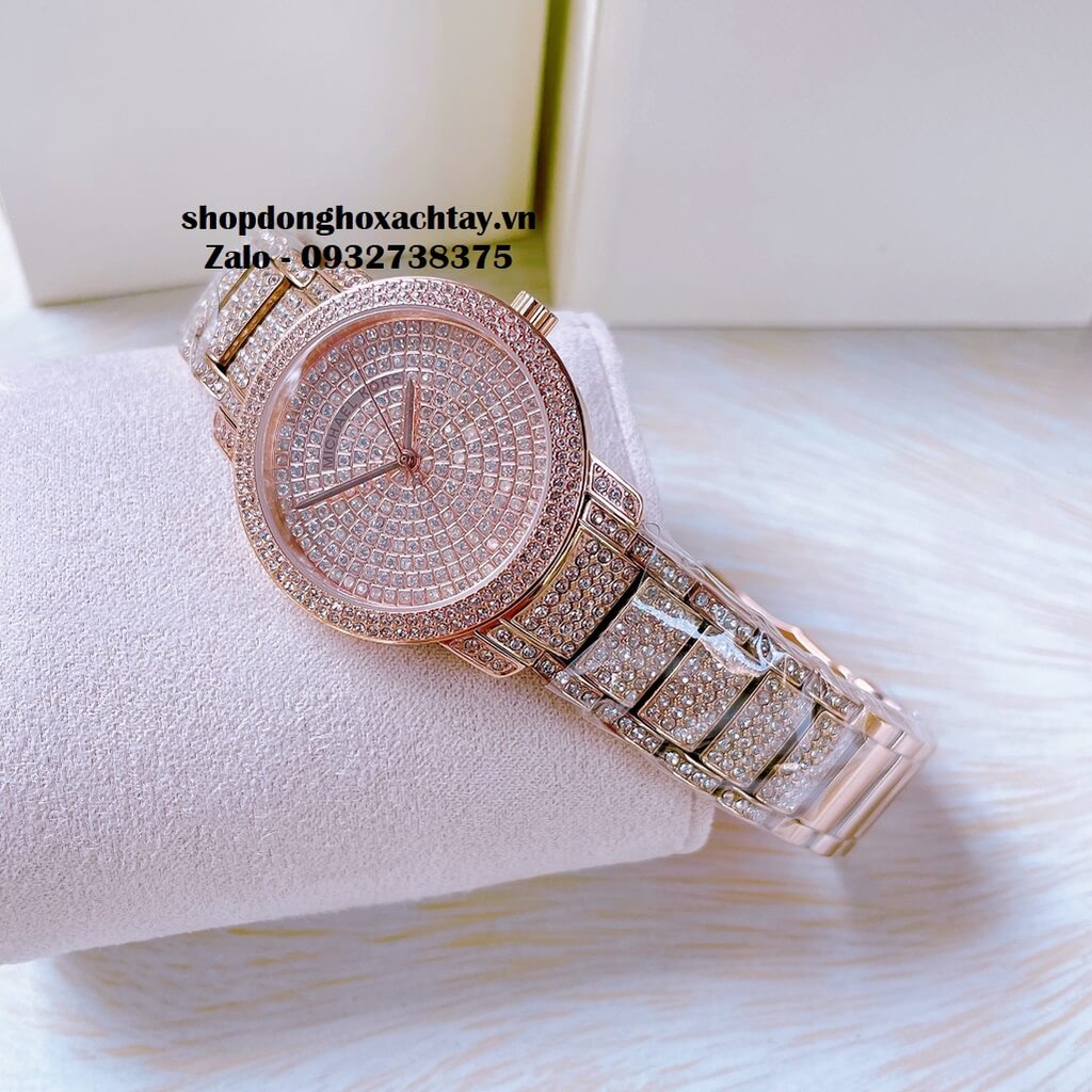 Đồng Hồ Michael Kors Nữ MK6548 Vàng Hồng Đính Đá Size 33mm Chính Hãng ...