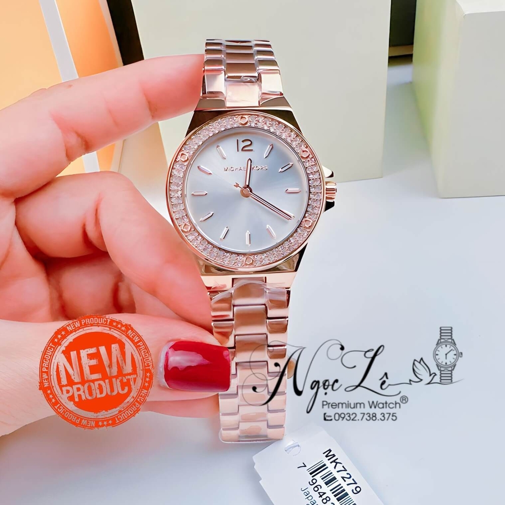 Đồng Hồ Nữ Michael Kors MK7278 Chính Hãng Dây Kim Loại Màu Vàng 33mm ...