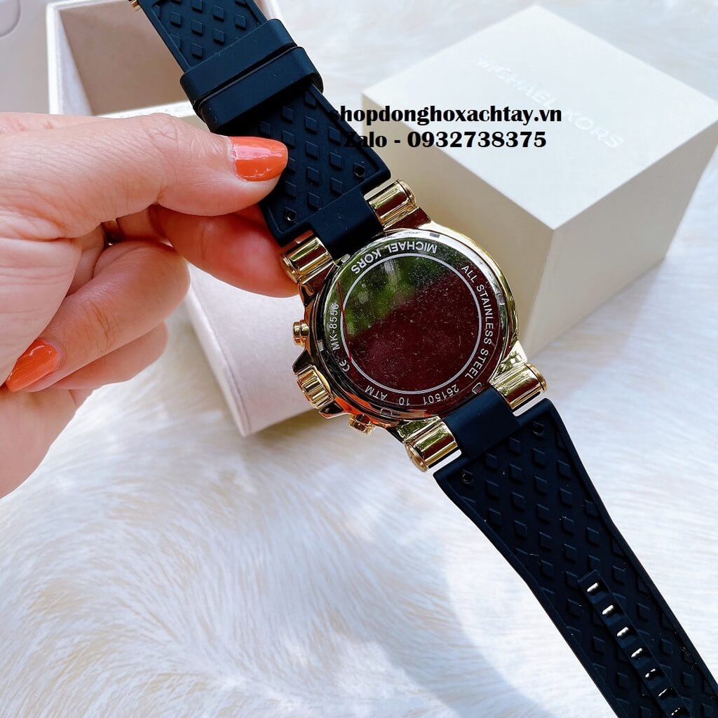 Đồng Hồ Michael Kors MK8556 Nam Silicon Đính Đá Vàng 48mm Chính Hãng ...