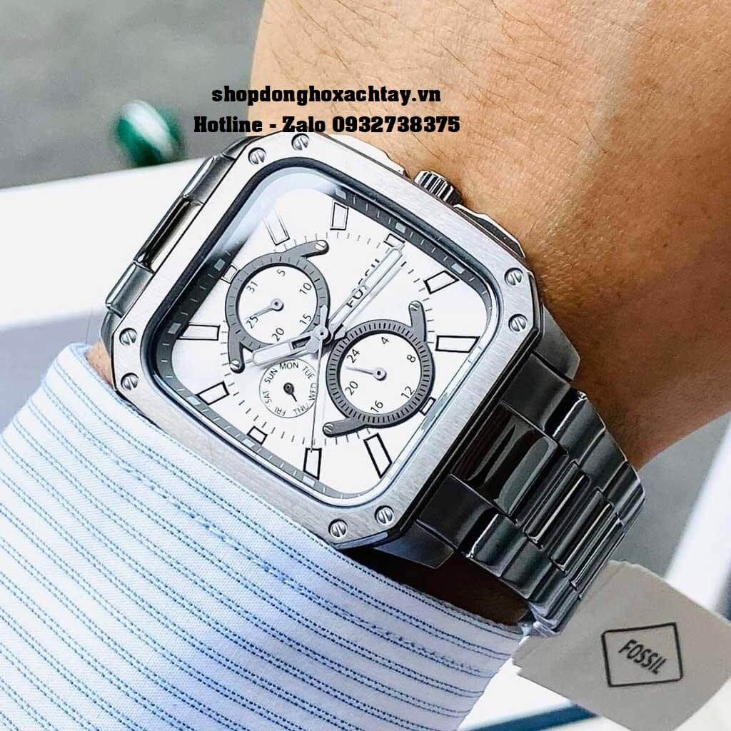 Đồng Hồ Fossil BQ2657 Nam Dây Kim Loại Xám Đen 42mm Shop Đồng Hồ Xách Tay