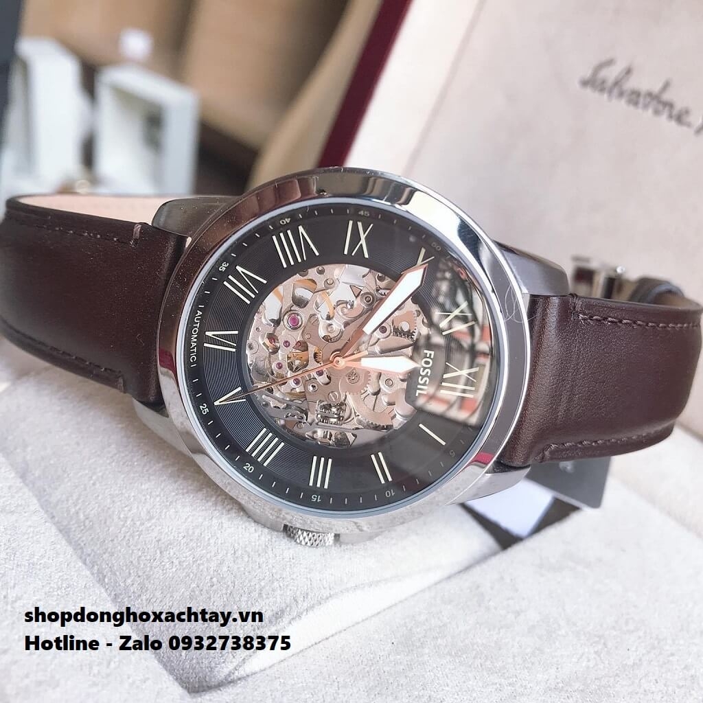 Đồng Hồ Nam Fossil ME3100 Automatic (Tự Động) Dây Da 44mm Chính Hãng ...