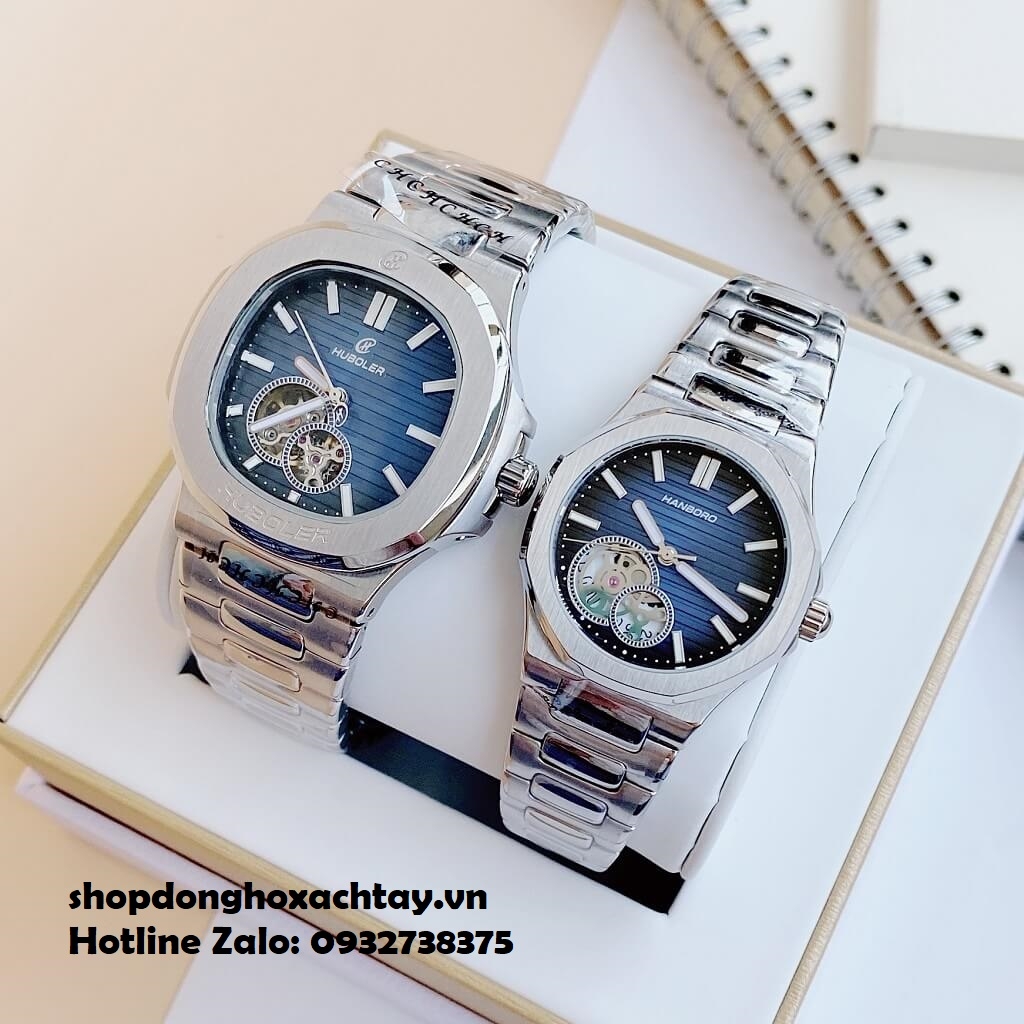 Đồng Hồ Nam Huboler 88020 Máy Tự Động Mặt Xanh Vỏ Silver 40mm Shop Đồng ...
