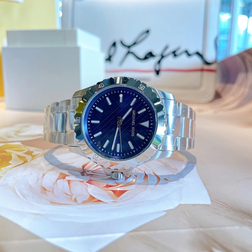 Đồng Hồ Nam Michael Kors MK9079 Everest Blue Silver Size 40mm Shop Đồng ...