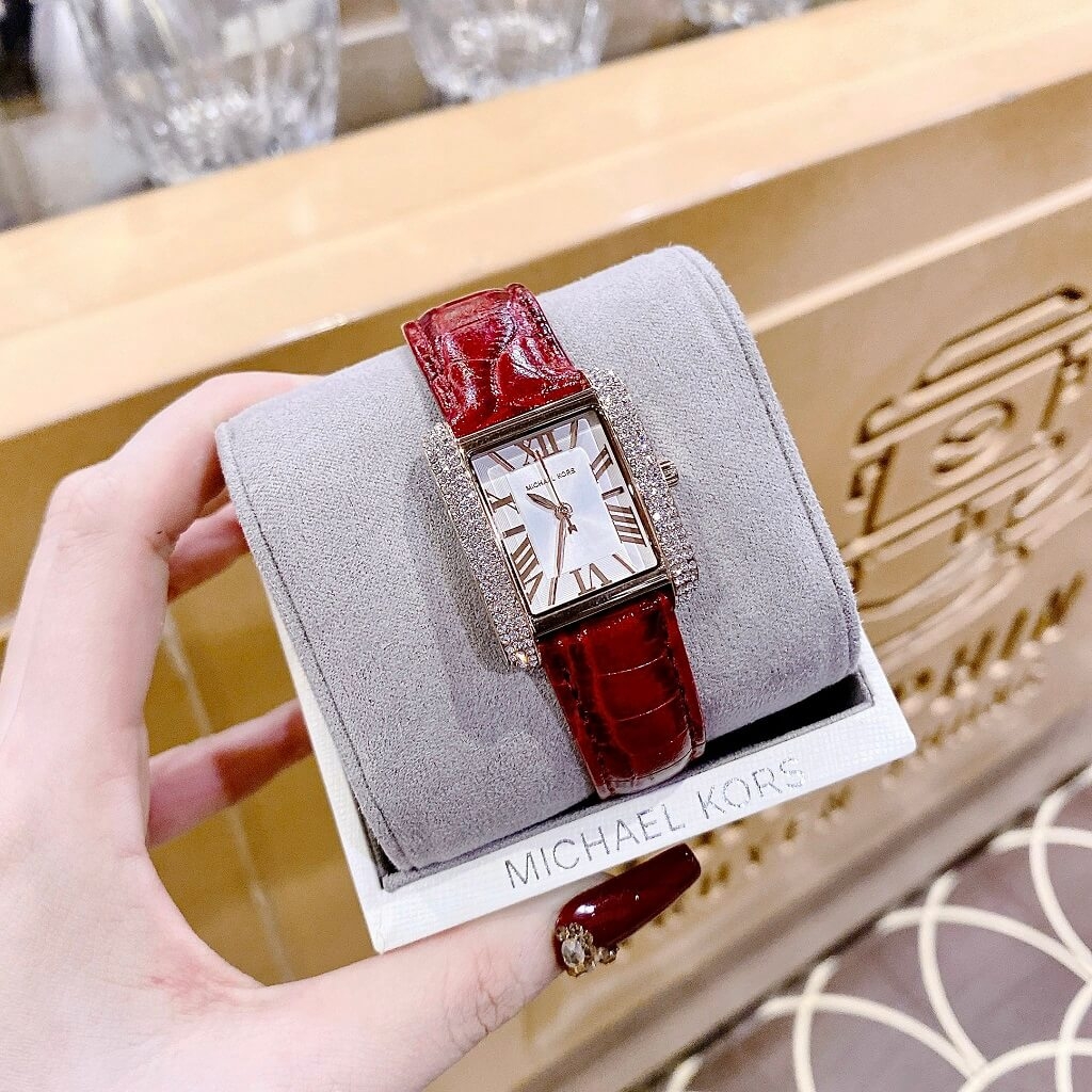 Đồng Hồ Nữ Michael Kors MK4689 Dây Da Rose Gold 33x27mm Shop Đồng Hồ ...