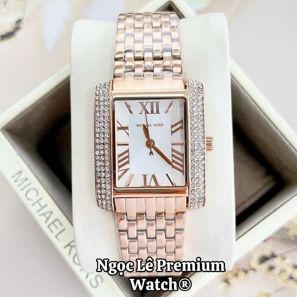 Đồng Hồ Nữ Michael Kors MK4743 Dây Kim Loại Màu Rose Đính Đá Size 33mm ...