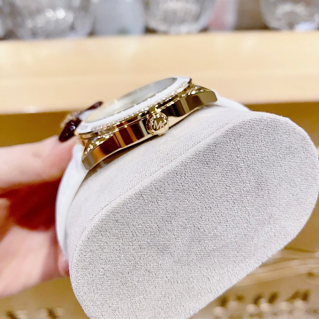 Đồng Hồ Nữ Michael Kors Oversized Jessa MK7267 Dây Silicon Trắng 40mm ...