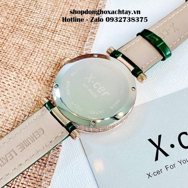 Đồng Hồ Nữ X-Cer B0629 Dây Da Xanh Rose 35mm Chính Hãng Shop Đồng Hồ ...