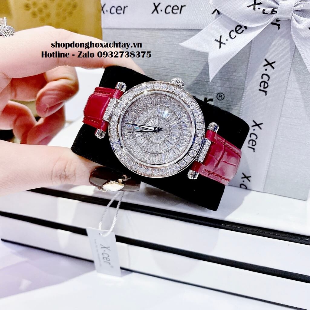 Đồng Hồ Nữ X-Cer B0629 Dây Da Tím Silver 35mm Chính Hãng Shop Đồng Hồ ...
