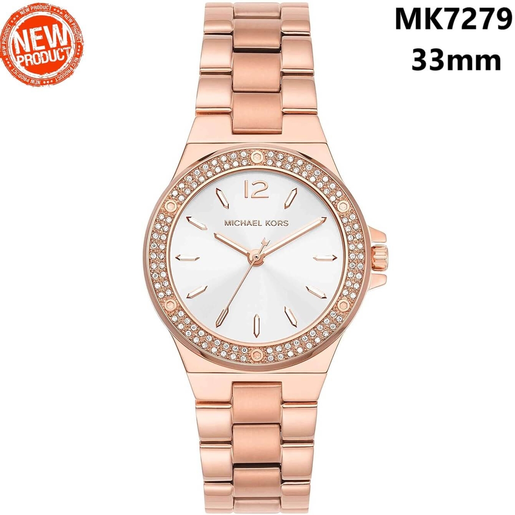 Đồng Hồ Nữ Michael Kors MK7278 Chính Hãng Dây Kim Loại Màu Vàng 33mm ...