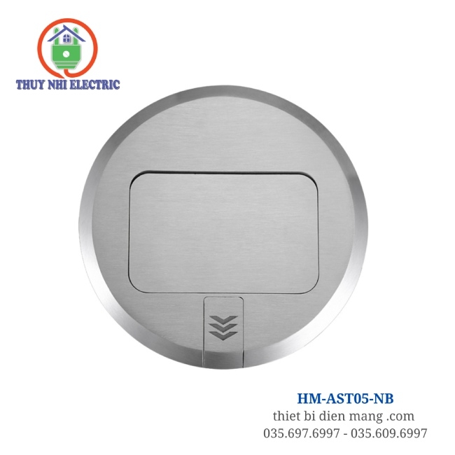 Ổ Cắm Âm Sàn Tròn HM-AST05-NB - Chính hãng HOMIN