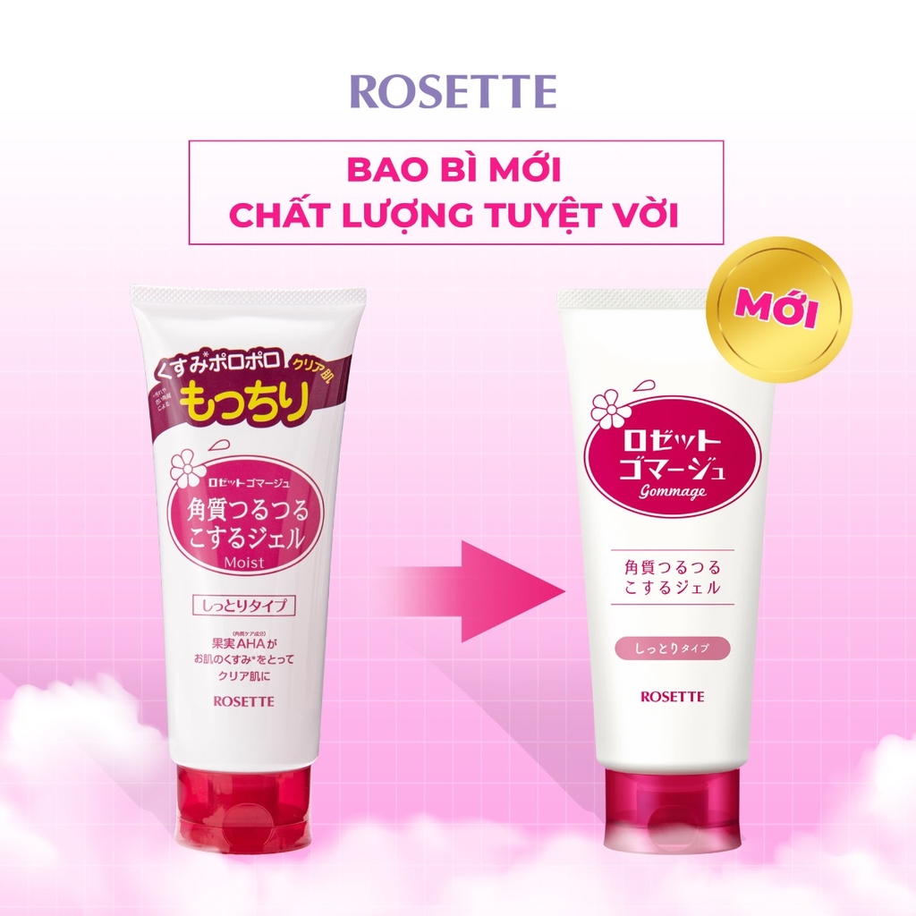 GEL TẨY DA CHẾT ROSETTE GOMMAGE MOIST DÀNH CHO DA KHÔ 120G ...