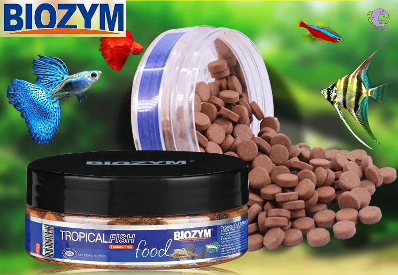 Cám Dính Cao Cấp Tropical Fish BIOZYM | Thủy Sinh Tím