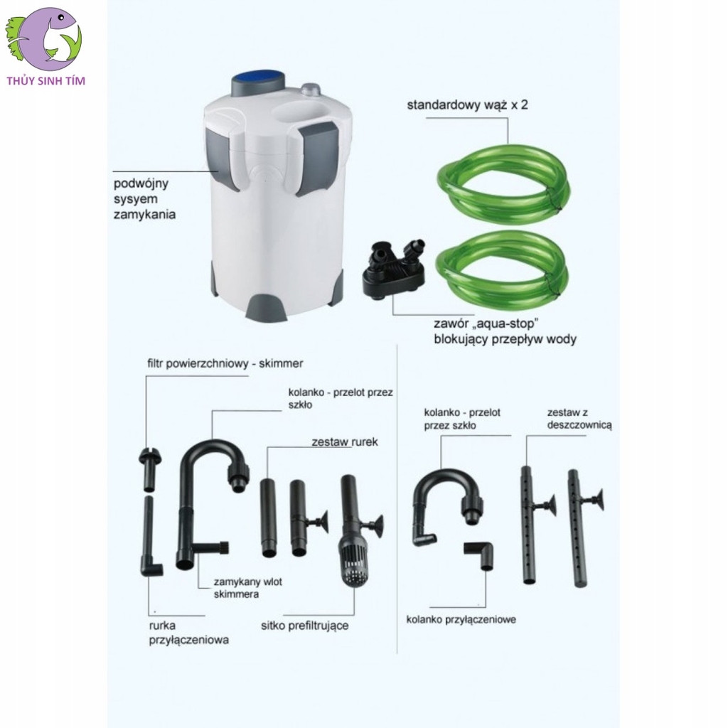 Máy Lọc Thùng Sunsun HW-302 | Thủy Sinh Tím