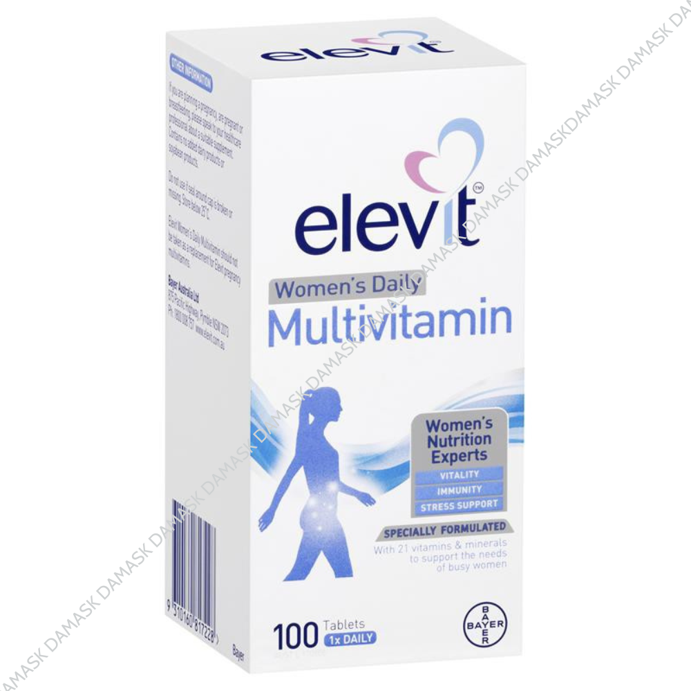 Bayer Elevit Women's Multi Vitamin 100 Viên Mẫu Mới Chính Hãng Damask ...