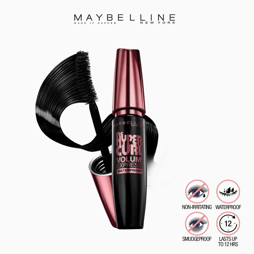 Chuốt Mi Mascara Maybelline Hyper Curl Volume Express Waterproof Damask ...