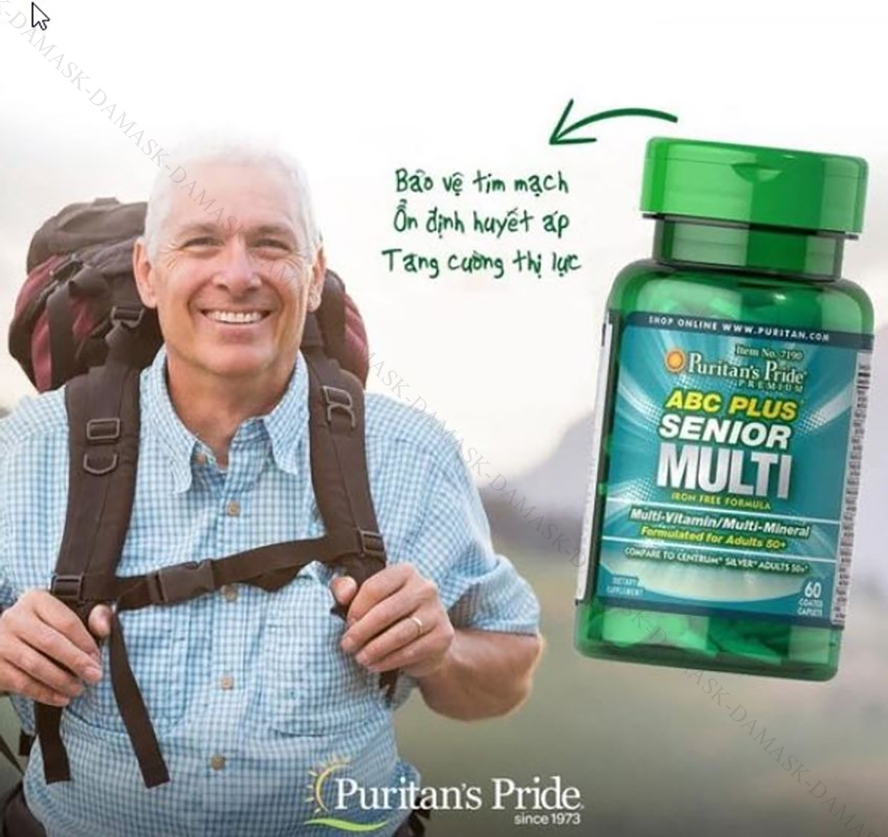 Viên uống vitamin tổng hợp dành cho người lớn tuổi ABC Plus ...