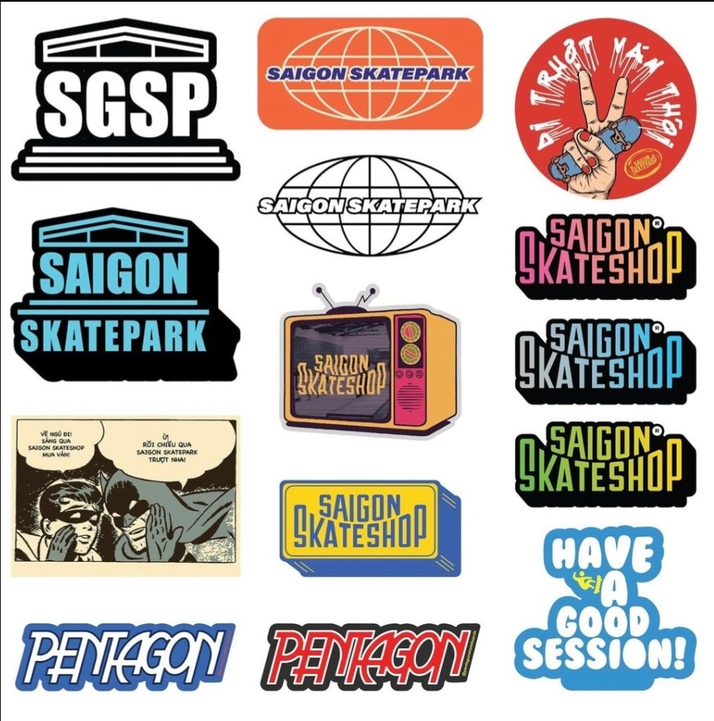 Sticker SaiGon SkateShop Set