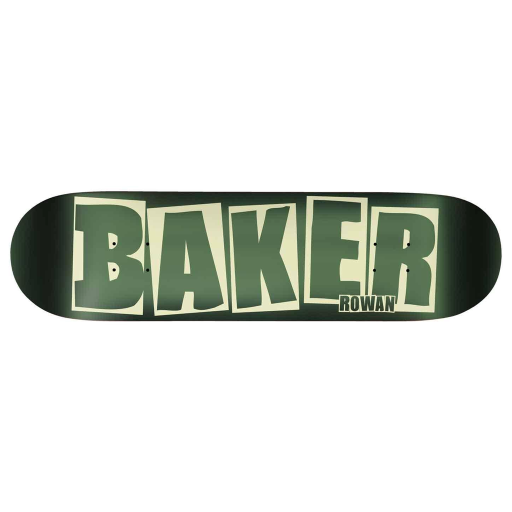 BAKER ROWAN BRAND LOGO GREEN FOIL B2 DECK 8.0