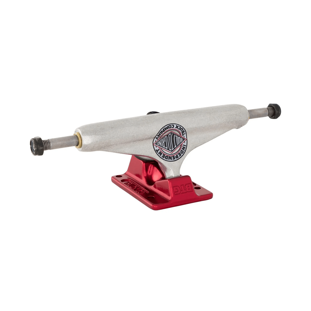 INDEPENDENT STAGE 11 FORGED HOLLOW BTG SUMMIT SILVER ANO RED TRUCKS