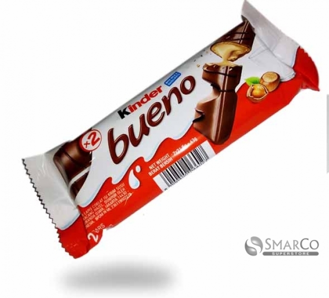Bánh Chocolate nhân Hạt dẻ Kinder Bueno 43gr (2 thanh) | Can.D ...