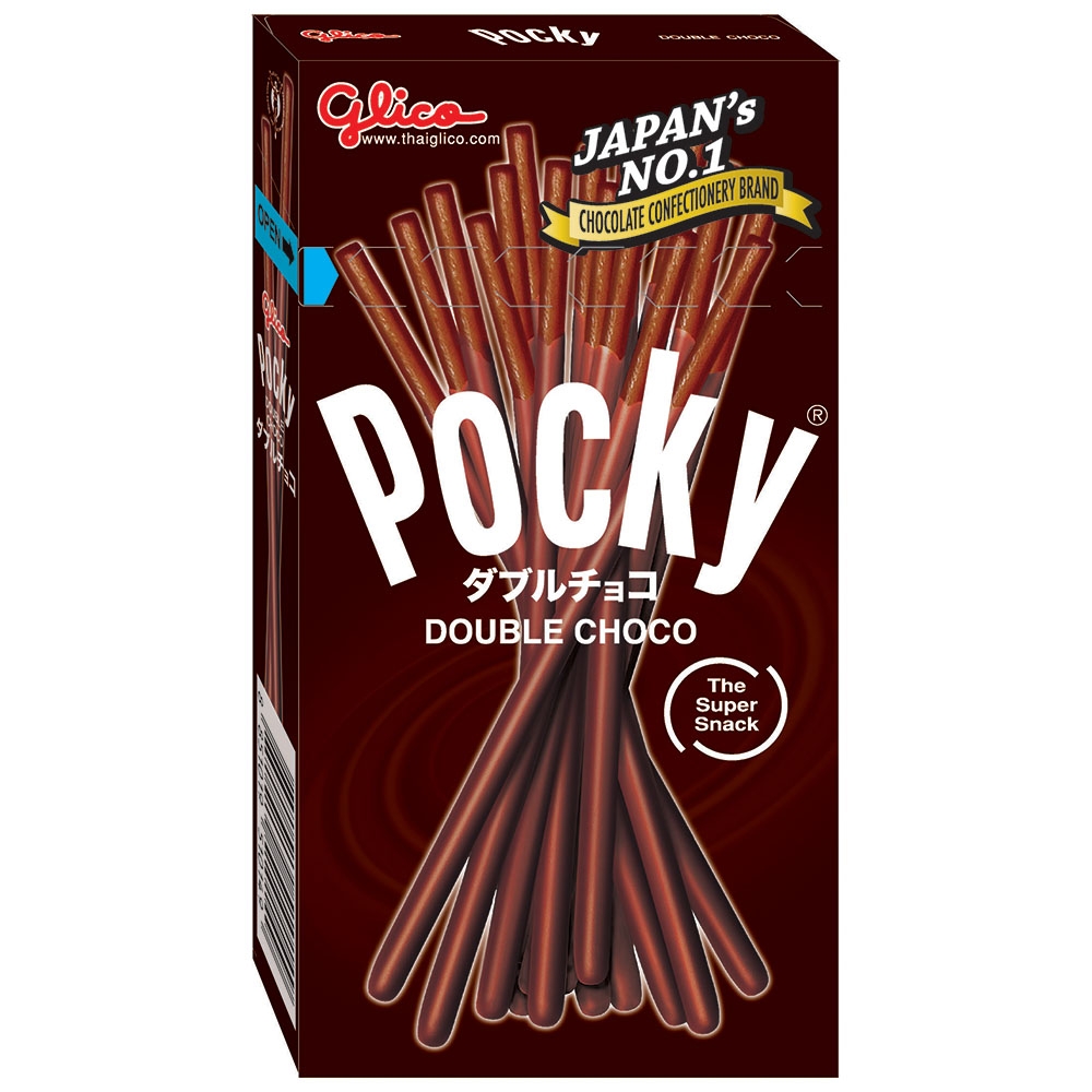Bánh que Glico Pocky vị Double Choco hộp 39gr | Can.D Confectionery