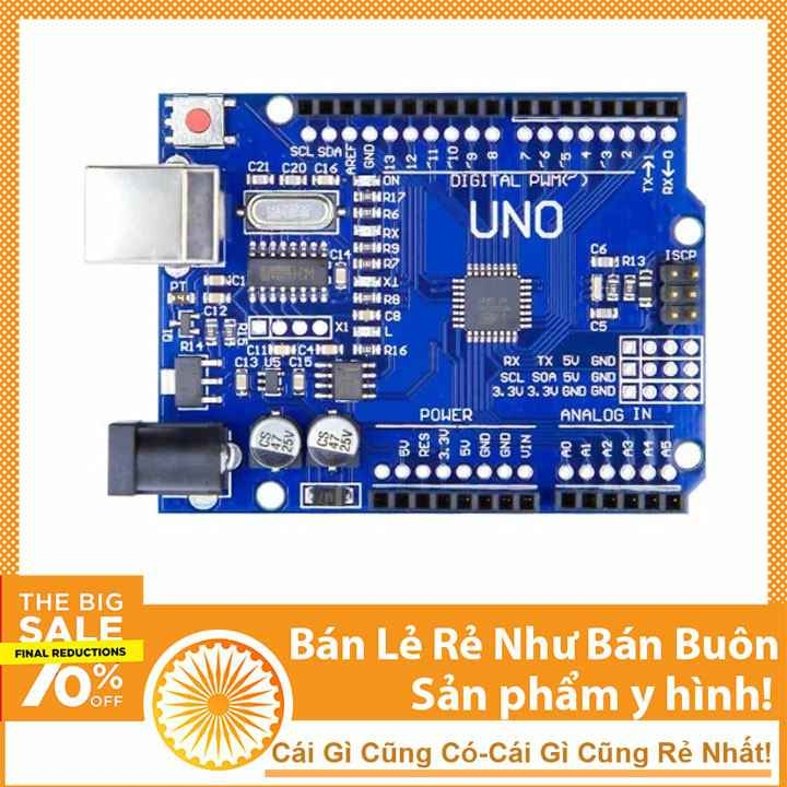 Kit Arduino Uno R3 Chíp Dán CH340 ANASA