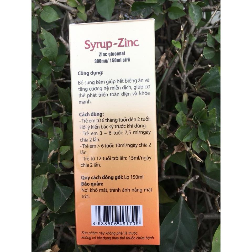 Syrup Zinc 150ml/thuốc bổ trẻ em/sản phẩm thảo dược-vitamin ...
