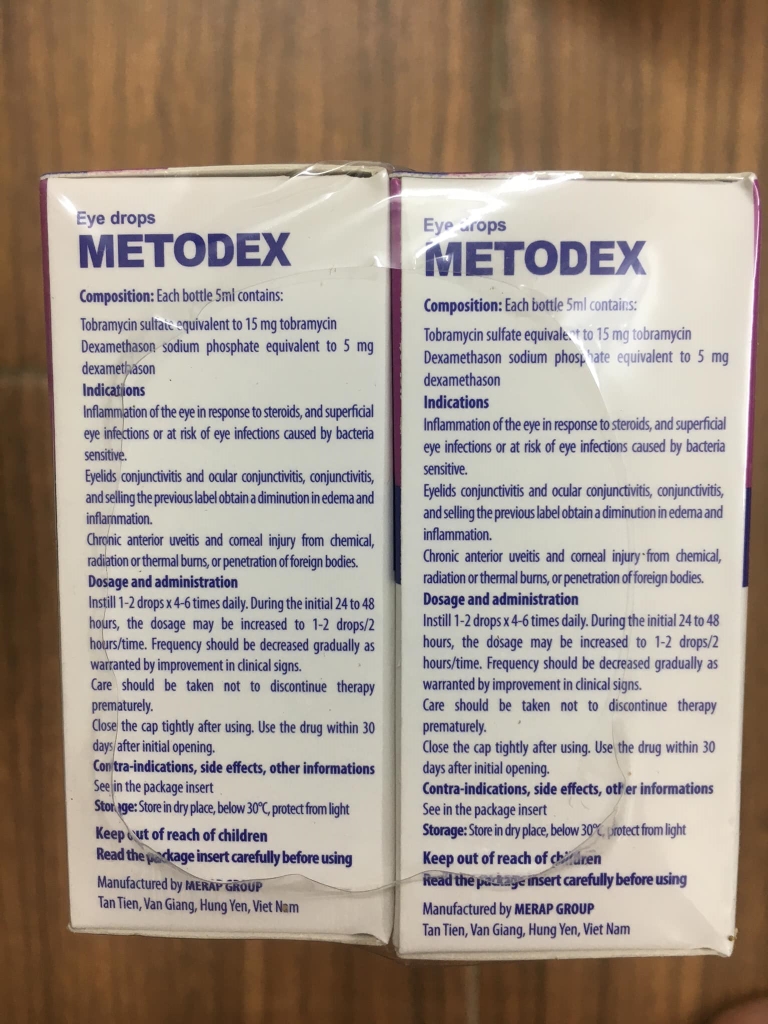 Thuốc nhỏ mắt Metodex | nhathuocyentrang