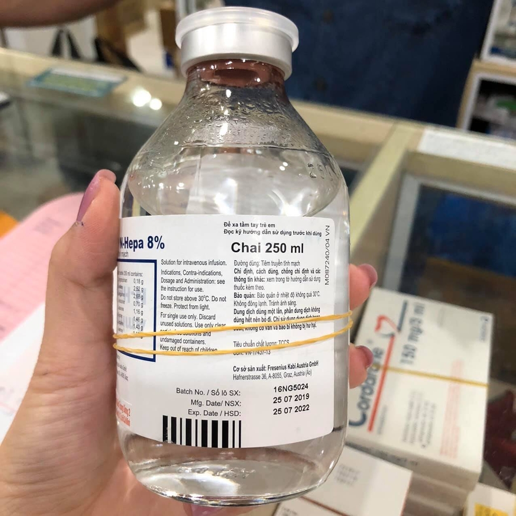 Aminosteril N-Hepa 8%/thuốc tiêm -truyền/thuốc tân dược/nhathuocyentrang.com