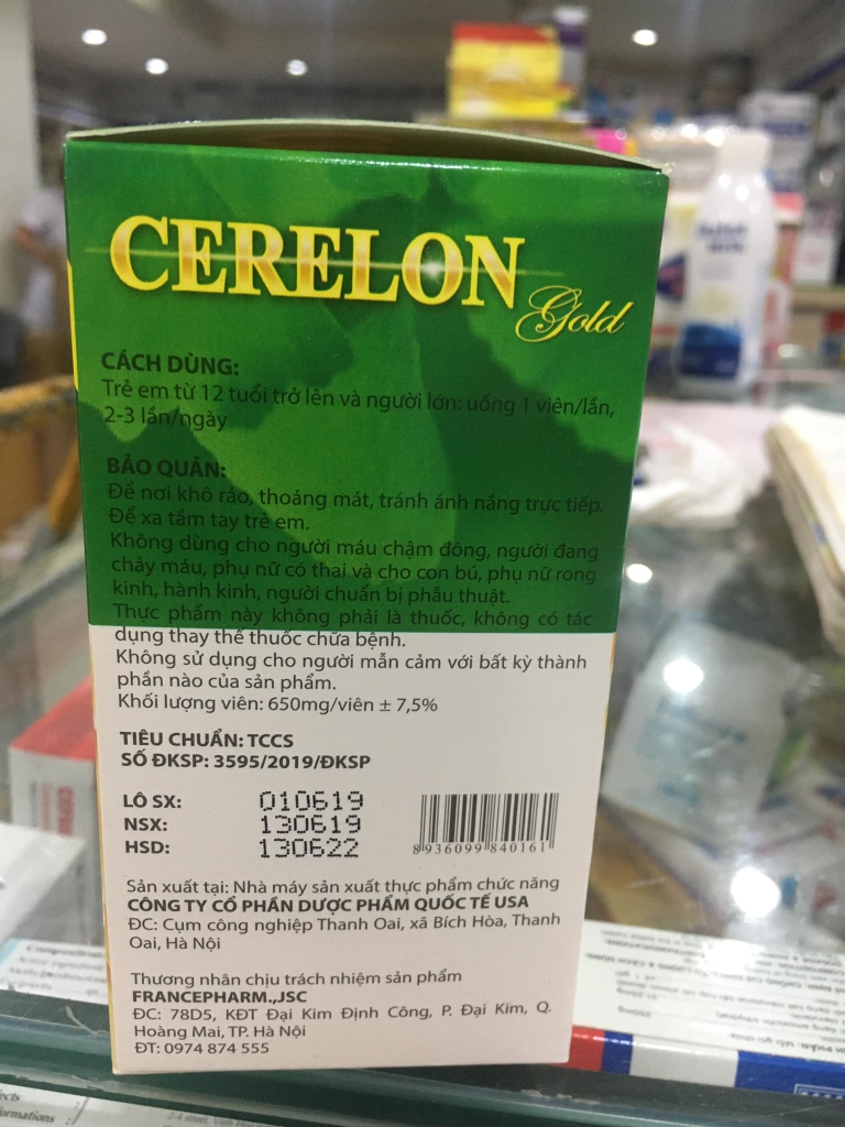 Cerelon gold with citicolin | nhathuocyentrang