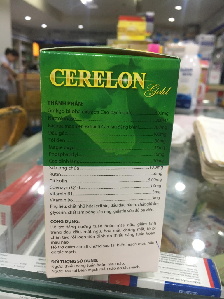 Cerelon gold with citicolin | nhathuocyentrang