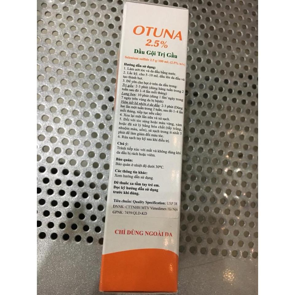 Dầu gội Otuna 2.5%/Da Liễu/thuốc tân dược/nhathuocyentrang.com