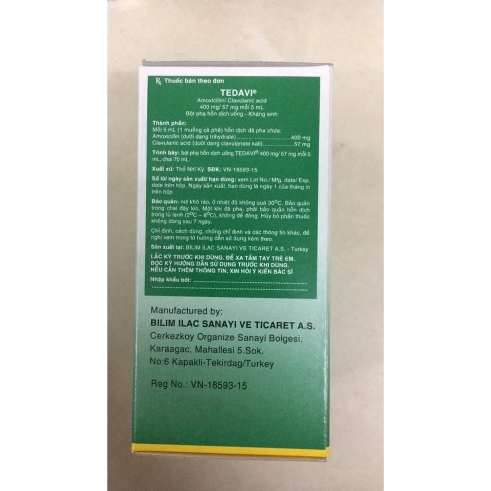 Tedavi 400/57mg/ kháng sinh-chống nấm/thuốc tân dược/nhathuocyentrang.com