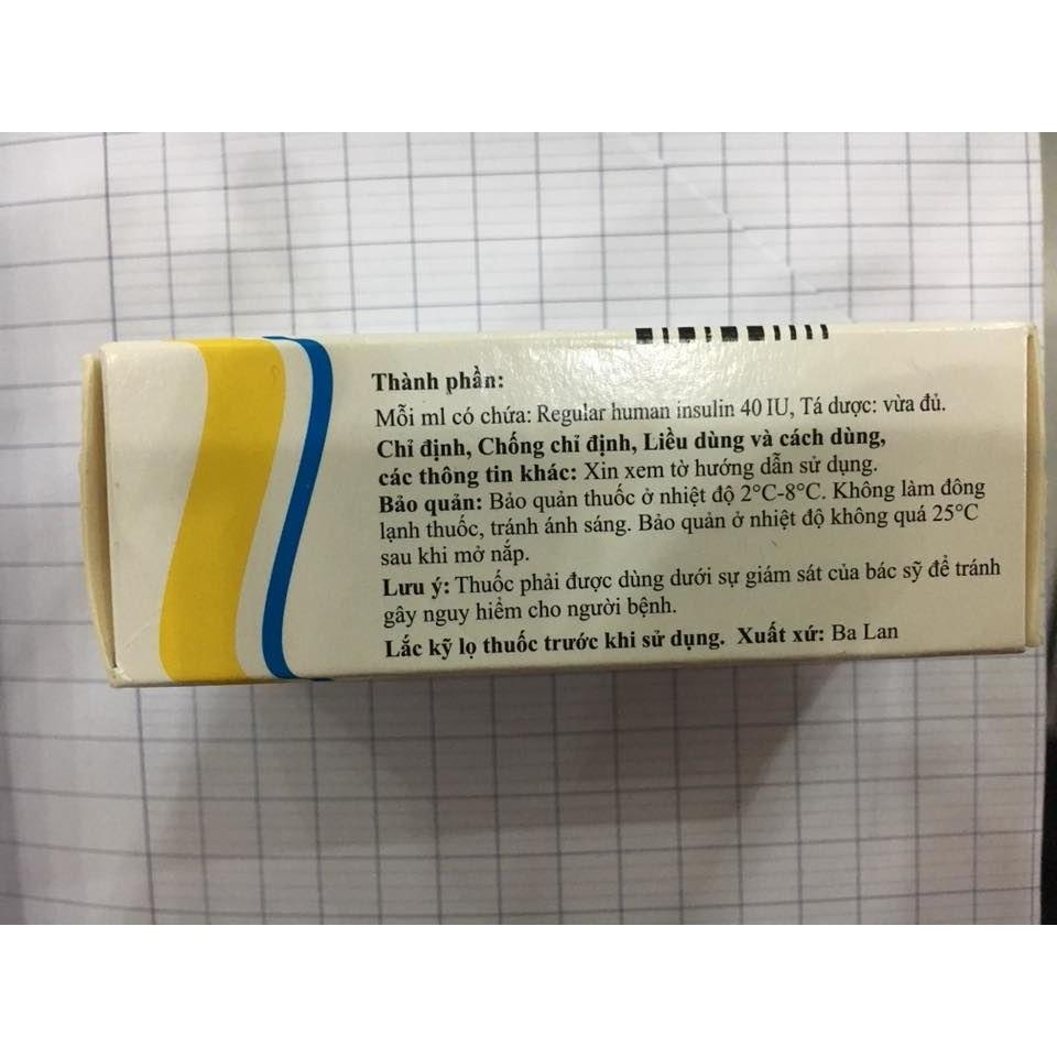 Scilin R 40IU/ml/ Tiểu đường - mỡ máu/ Thuốc tân dược/nhathuocyentrang.com