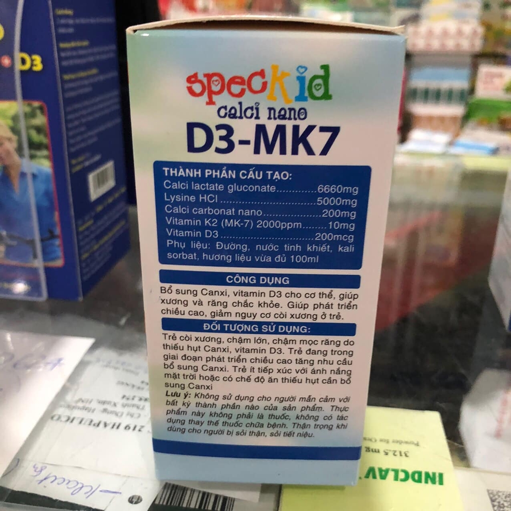 Speckid Calci Nano D3 - MK7 | nhathuocyentrang