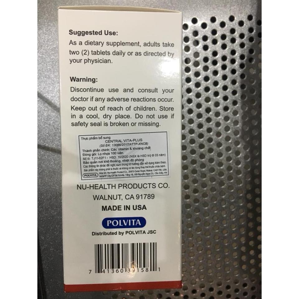 Central vita plus/thuốc bổ người lớn/sản phẩm thảo dược - vitamin ...
