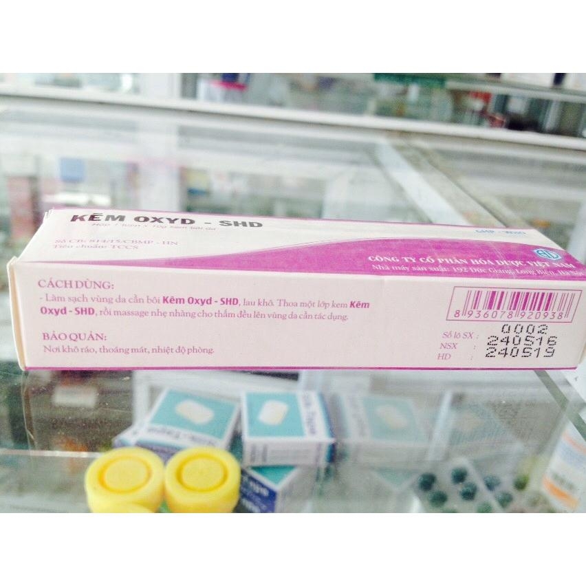 Kem kẽm Oxyd/da liễu/thuốc tân dược/nhathuocyentrang.co,